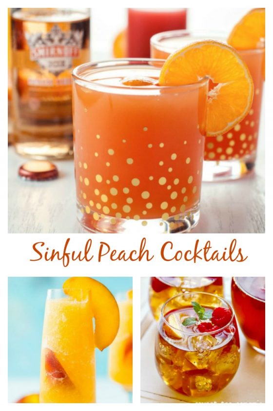 Peach Cocktails - Cheers to Some Sinful Peach Drink Recipes