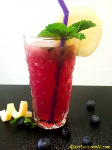 Blueberry Mint Lemonade - Hydrating Summer Mocktail to Beat the Heat