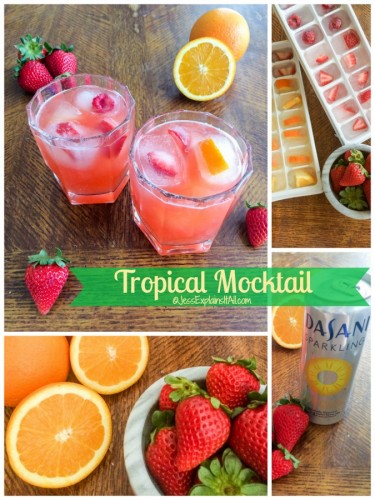 Tropical Mocktail Recipe - Making an Easy Non Alcoholic Summer Mocktail